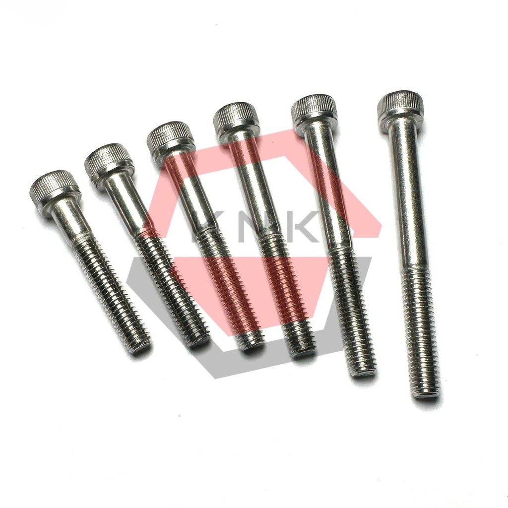Jual BAUT L HALF DRAT M6x55 STAINLESS STEEL | Shopee Indonesia