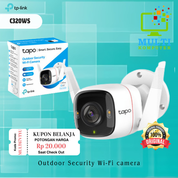 Jual TP-LINK Tapo C320WS Outdoor Security Wi-Fi Camera - Tplink C 320ws ...