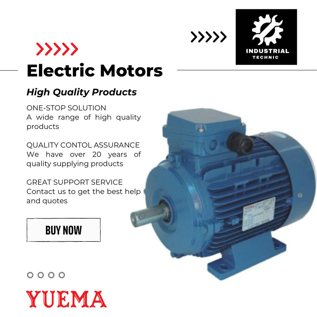 Jual ELECTRIC MOTOR YUEMA SA 4P 3KW 4HP 3PHASE 380V B3/ DINAMO/ MESIN PENGGERAK DINAMO/ ELEKTRIK ...