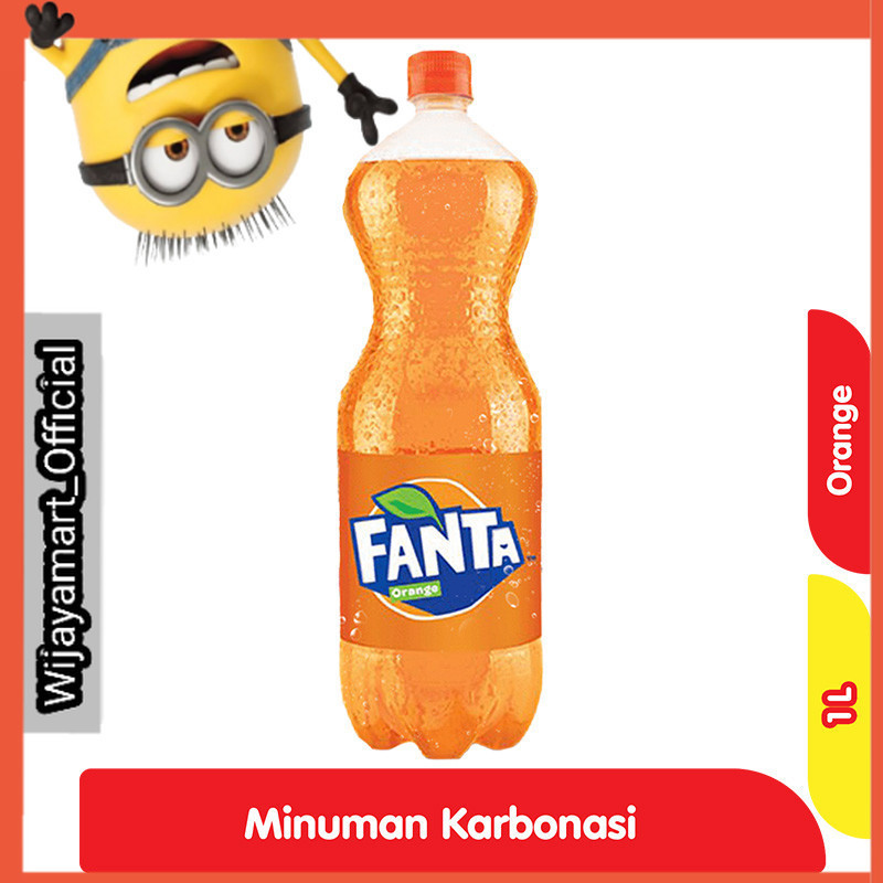 Jual Fanta Minuman Soda Rasa Jeruk Botol 1 L | Shopee Indonesia