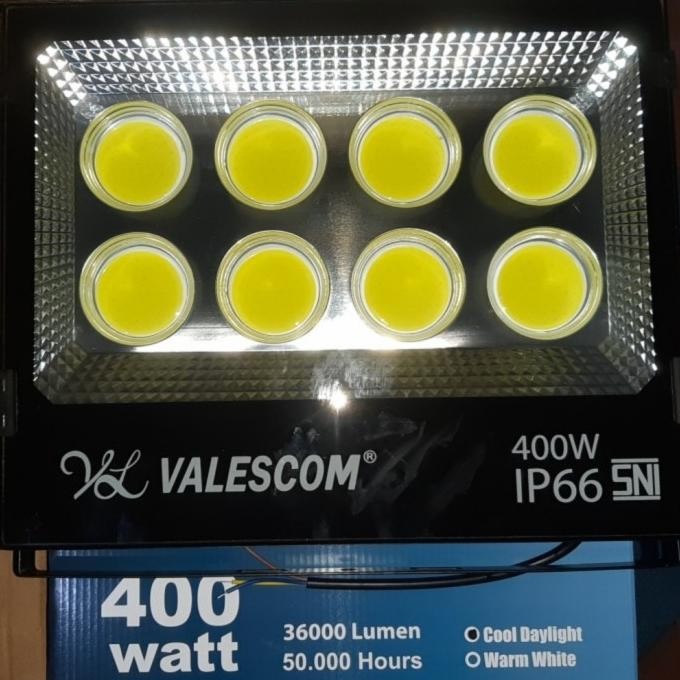 Jual Lampu Sorot Tembak Led Floodlight COB 400W 400 Watt Putih | Shopee Indonesia