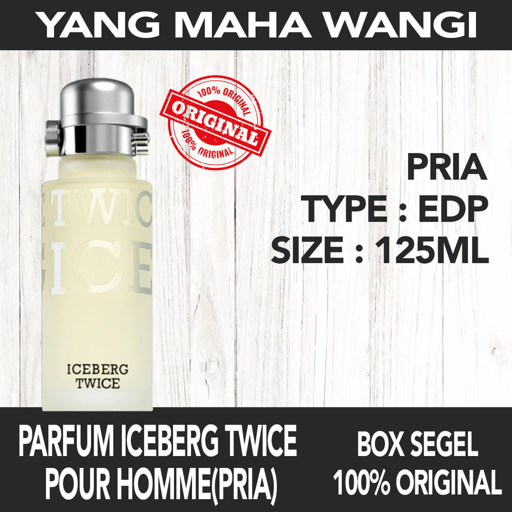 Jual PARFUM ORIGINAL ICEBERG TWICE MAN EDT 125ML (BOX SEGEL) | Shopee ...