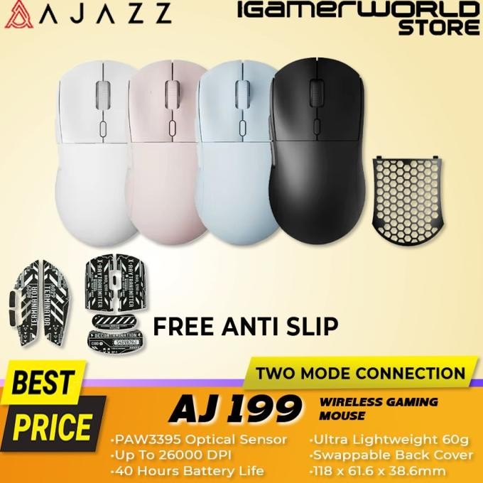 Jual TERBARU - Ajazz AJ199 Dual Mode Wireless RGB Gaming Mouse | Shopee ...