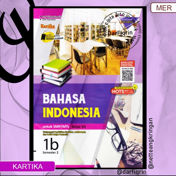 Jual LKS Bahasa Indonesia Kelas 7 8 Semester 2 SMP/MTs KURMER Kurikulum Merdeka-Kartika-HOTS-Emi ...