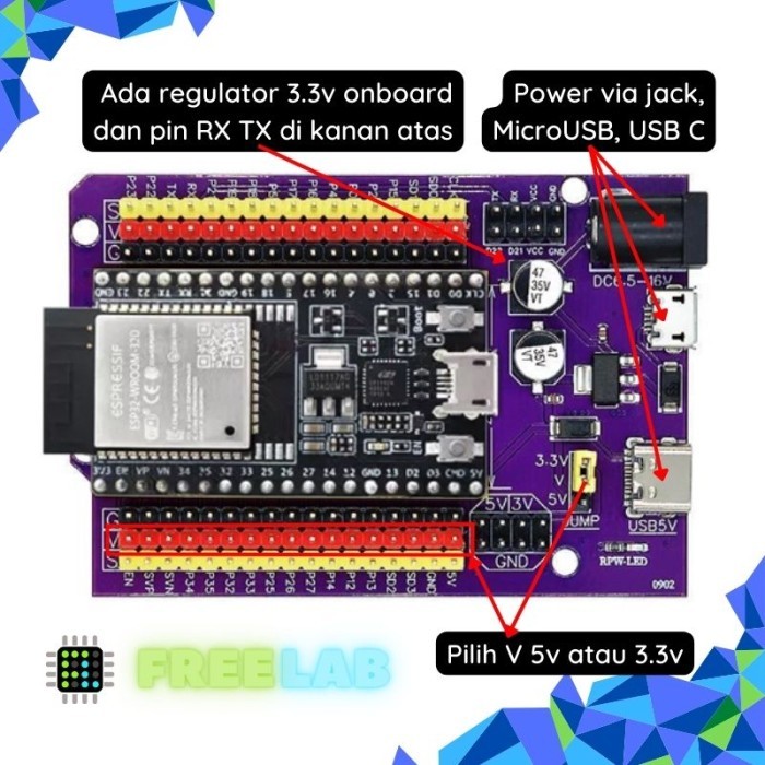Jual Esp32 Devkit 38 Pin Base Expansion Shield Plate Board U Esp 32