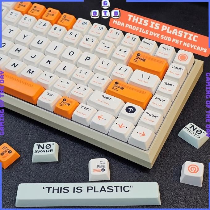 Jual This Is Plastic Keycaps by GOTD MDA Profile PBT Dye-Sub | Shopee ...