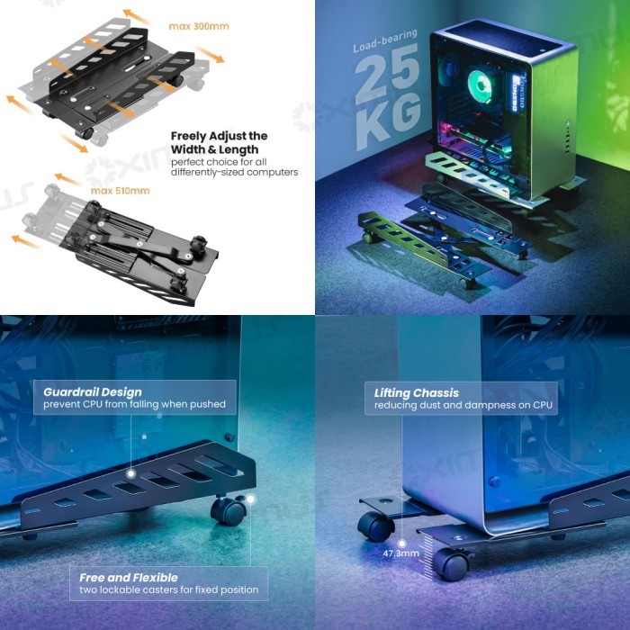 Jual Rak Cpu Tray Cpu Tempat Cpu Tatakan Adjustable Width Cpu Oximus ...
