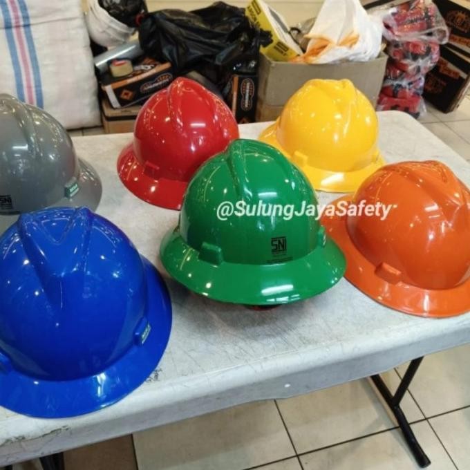 Jual HELM SAFETY MSA FULLBRIM WARNA LENGKAP INNER FASTRACK + TALI DAGU ...