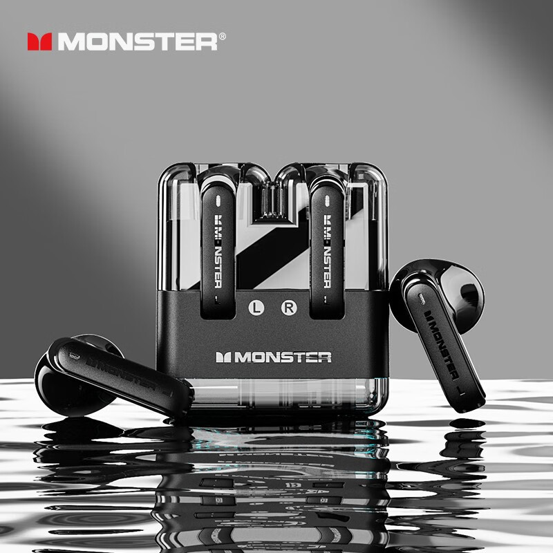 Jual MONSTER AIRMARS TWS Gaming Earphones Bluetooth 5.3 300mAh - XKT12 ...