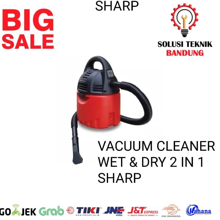 Jual Sharp Vacuum Cleaner Wet And Dry Ec-Cw-60-R 2 In 1 Eccw60 Vacuum ...
