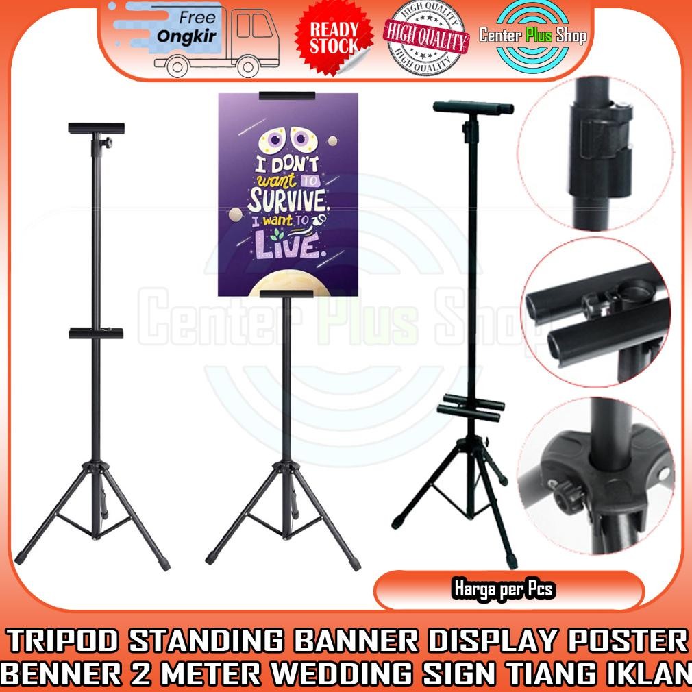 Jual READYYY>> TRIPOD BANNER DISPLAY 2 SISI BENNER STANDING FRAME ...