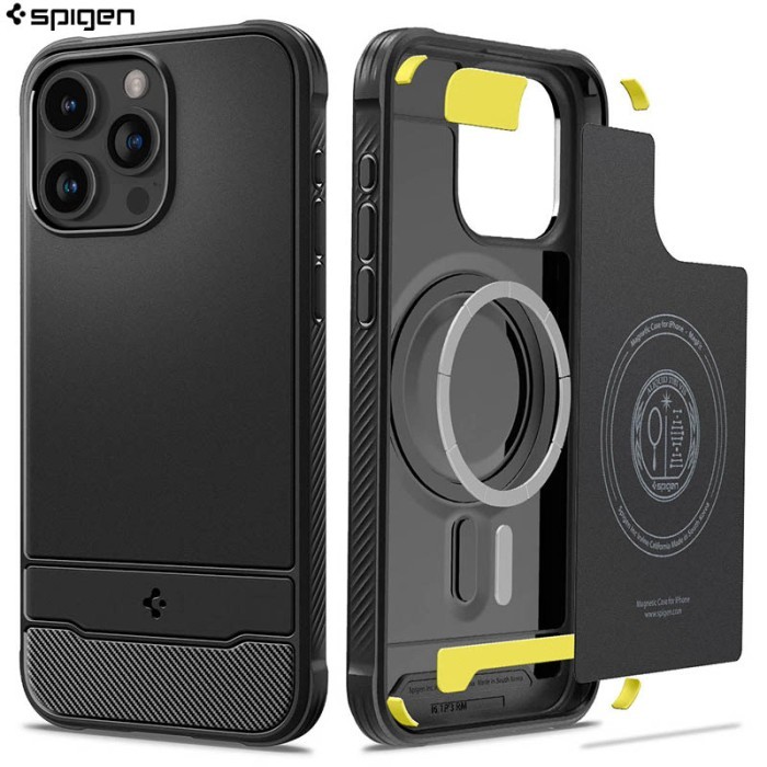 Jual Spigen Rugged Armor Mag Case iPhone 15 Pro Max - Magsafe Soft ...