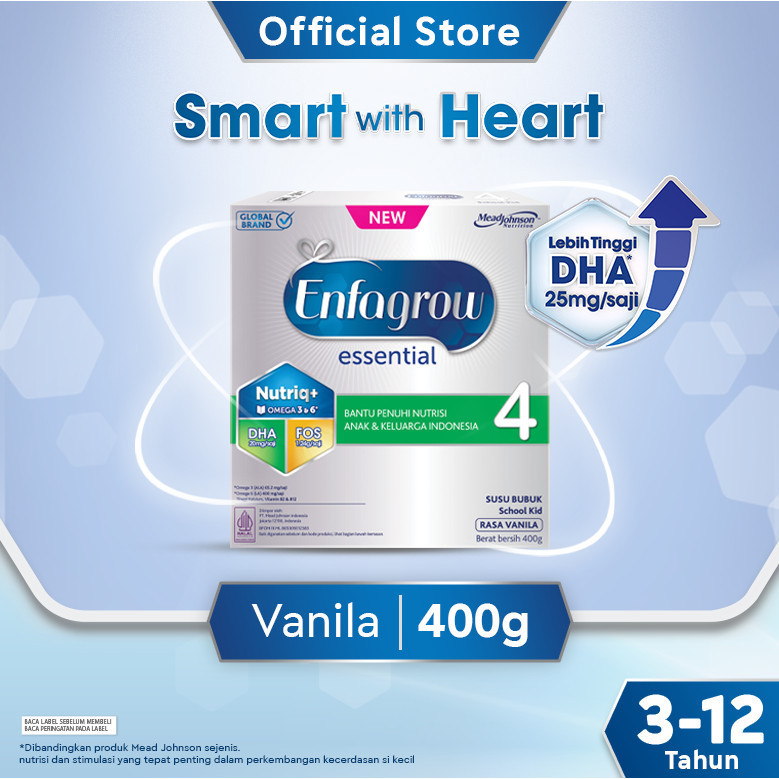 Jual Enfagrow Essential 4 Susu Formula Anak School Kid Rasa Vanilla 400 ...