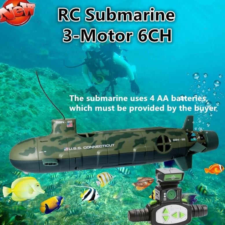 Jual SIMULATION SUBMARINE REMOTE CONTROL RC SUBMARINE 6CH WATER-COOLED ...