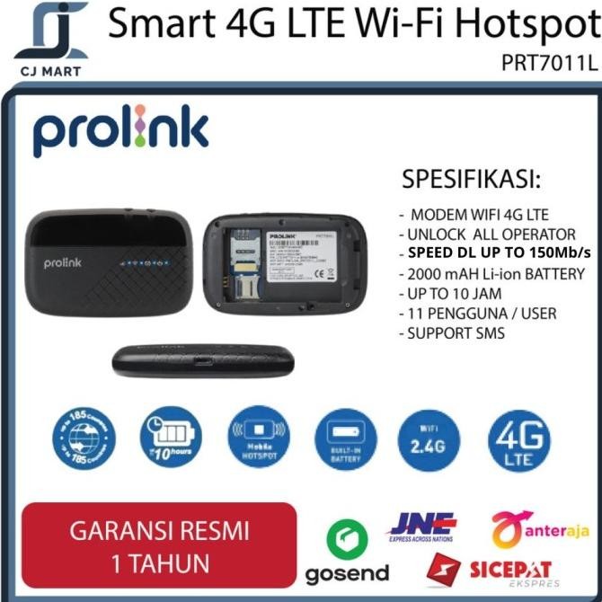Jual MODEM PROLINK 4G PRT7011L / 4G LTE Wi-Fi / MIFI 4G / HOTSPOT ...