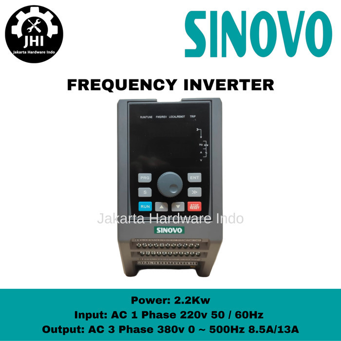 Jual Jual! Inverter Vfd 2.2Kw 3Hp, Input 1Phase 220V - Output 3Phase 380V Sinovo | Shopee Indonesia