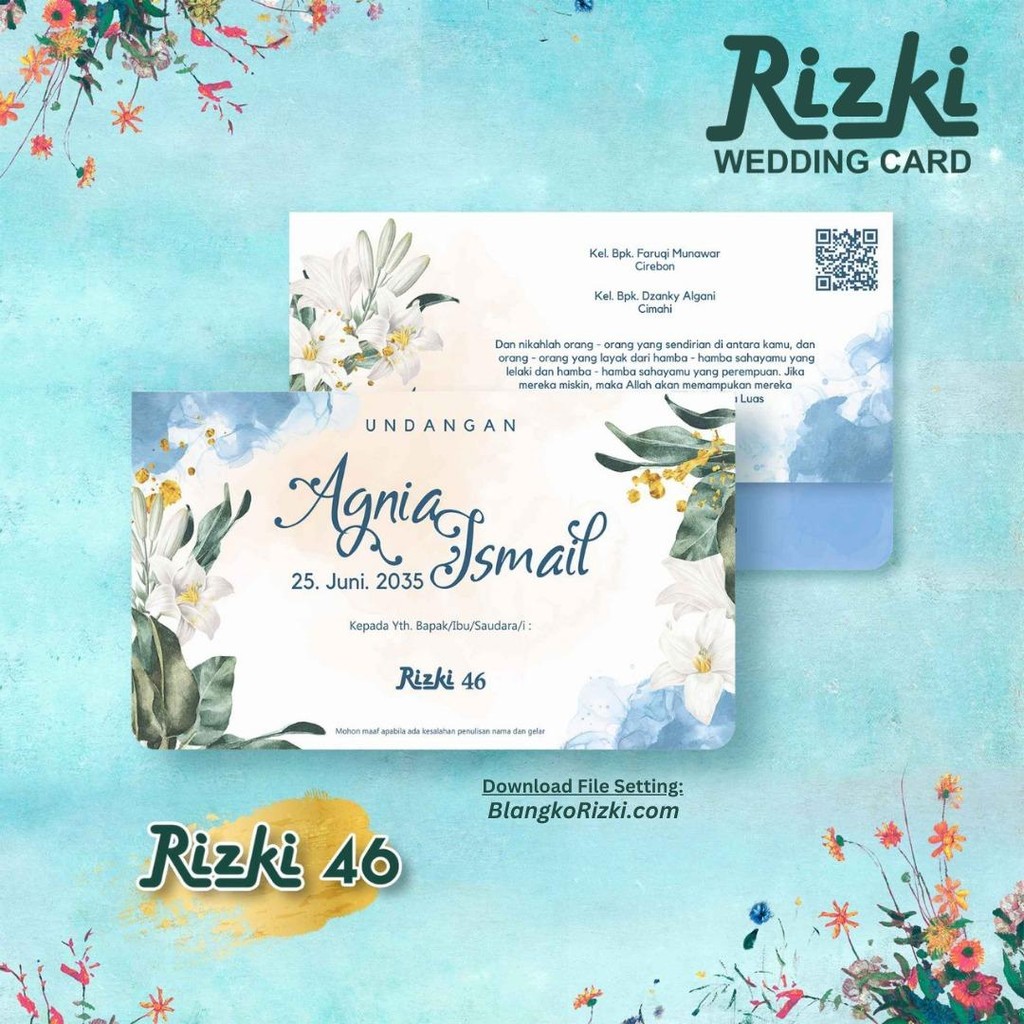 Jual Blangko Undangan merk RIZKI 46 FREE Katalog dan File Setting ...
