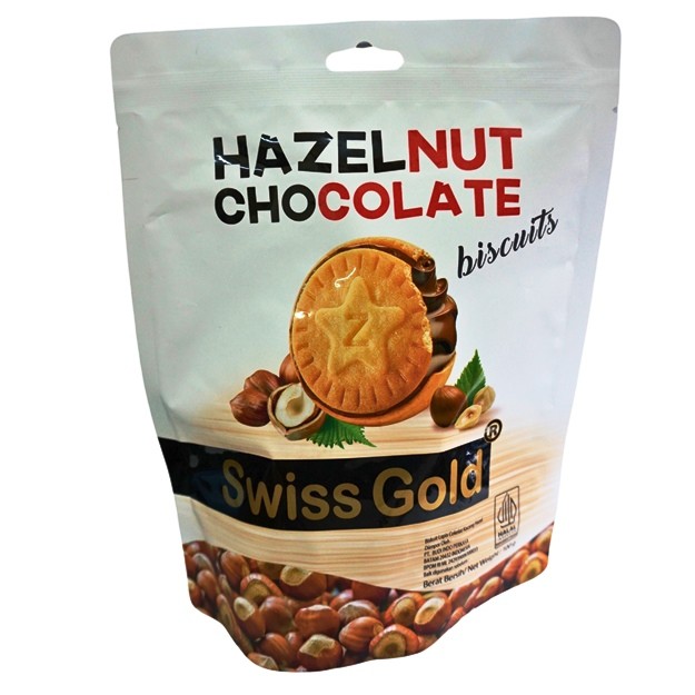 Jual S17858 SWISS GOLD HAZELNUT CHOCOLATE BISCUIT 100GR MAJU BERSAMA ...