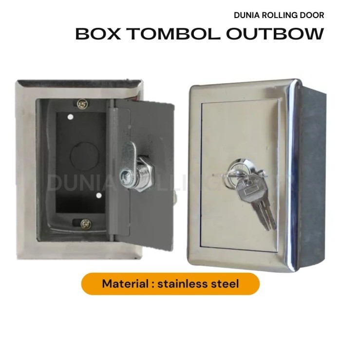 Jual Outbow Button Box - Box Tombol Stainless Rolling Door / Stainless ...