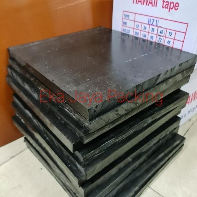 Jual NYLON PE HITAM TEBAL 40MM POTONGAN / ECERAN ( POLYETHYLENE SHEET / HDPE BLACK ) 1011T ...