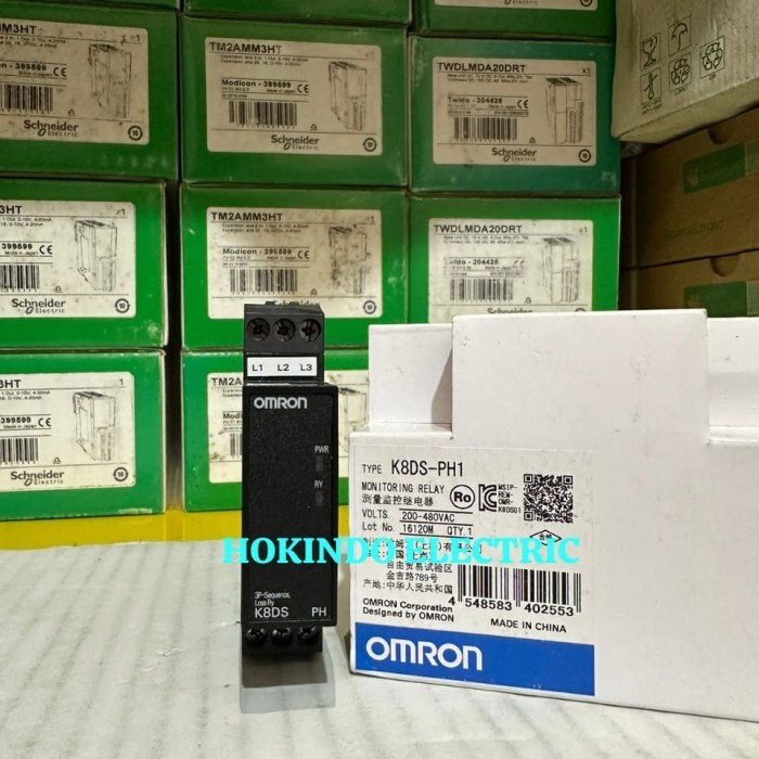 Jual Omron K8Ds-Ph1 Monitoring Relay 3 Phase 200-480Vac Control Relay Asli | Shopee Indonesia