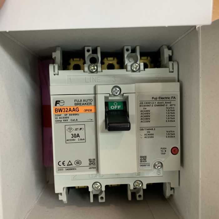 Jual Mccb Fuji Bw 32 Aag 3Pole 5,10,15,20,30 Ampere Fuji Electric | Shopee Indonesia