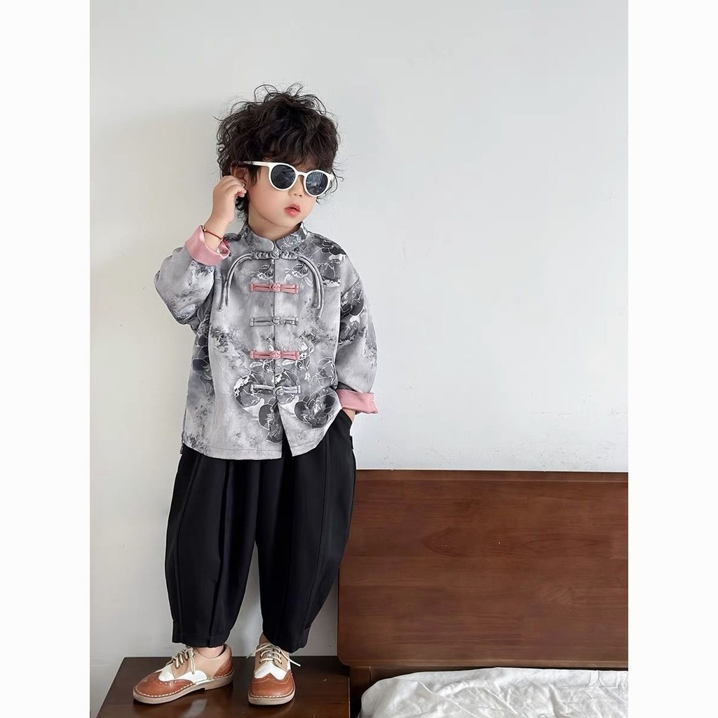 Jual Traditional Chinese Garments for Boys Han Chinese Clothing Suits ...