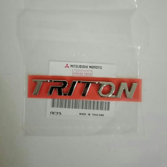 Jual Emblem Belakang Mitsubishi Triton (ASLI) | Shopee Indonesia
