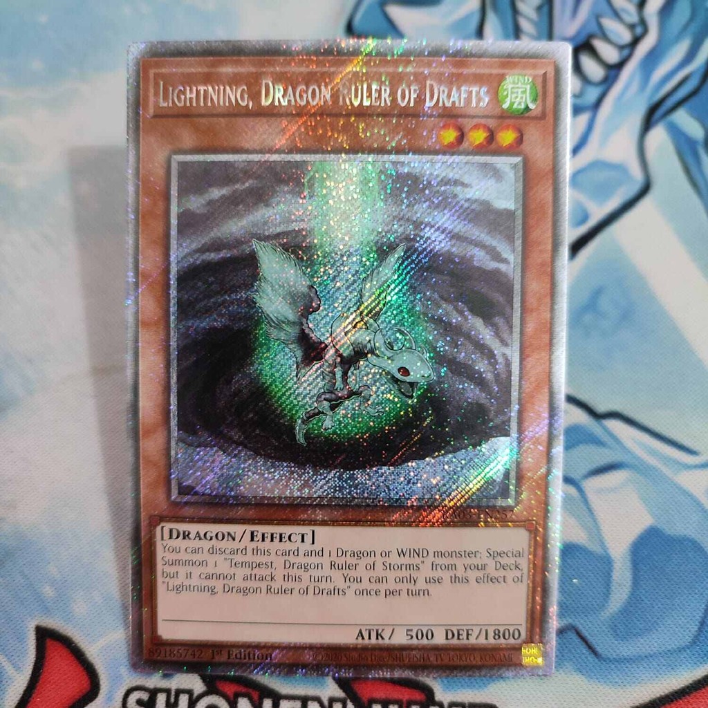 Jual yugioh lightning dragon ruler of drafts RA03 platinum secret rare ...