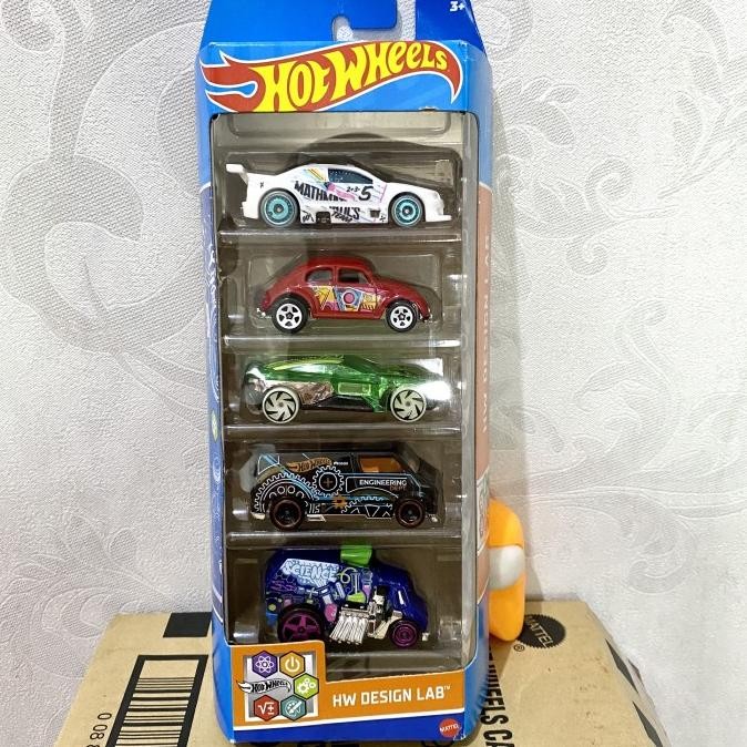 Jual hot wheels gift pack 5 hw design lab - amazoom beetle dodge van ...