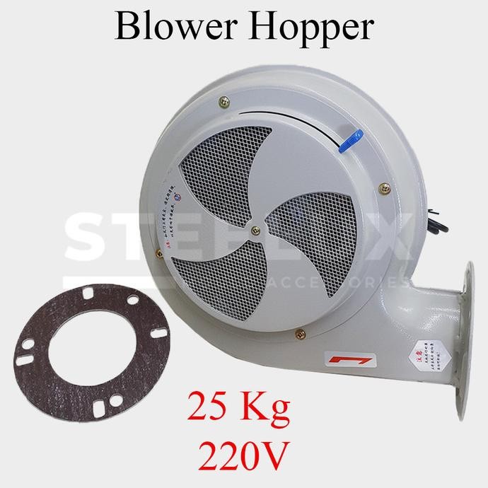 Jual BLOWER HOPPER 25KG 220V 120MM KEONG FAN KIPAS ANGIN DRYER MOTOR ...