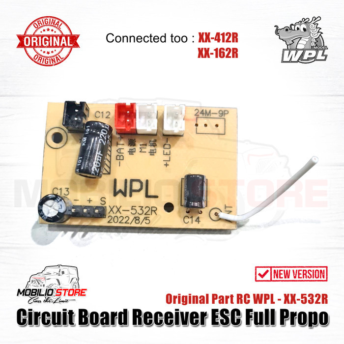 Jual Original Part - Circuit Board Receiver ESC Full Propo RC WPL ...