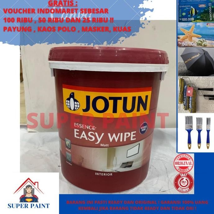 Jual CAT TEMBOK INTERIOR JOTUN EASY WIPE BISA DILAP WARNA TINTING 20 L | Shopee Indonesia