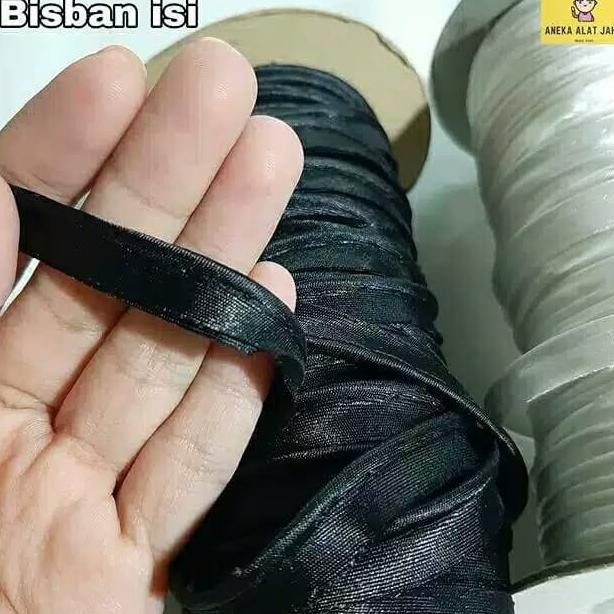 Jual Sale 1 Roll Bisban Isi Bahan Satin / Bis Isi / List Baju Hitam Putih | Shopee Indonesia