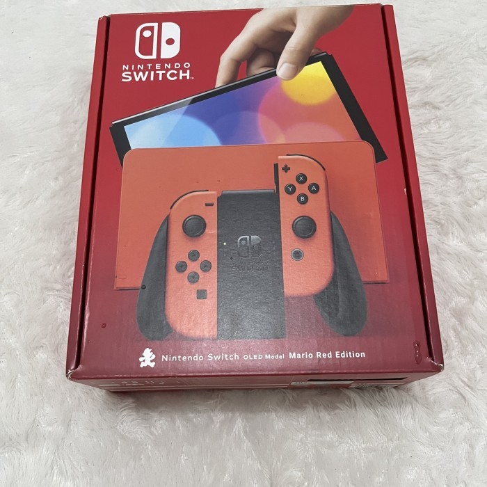 Jual Nintendo Switch Oled CFW mario red edition 256gb fullset | Shopee Indonesia