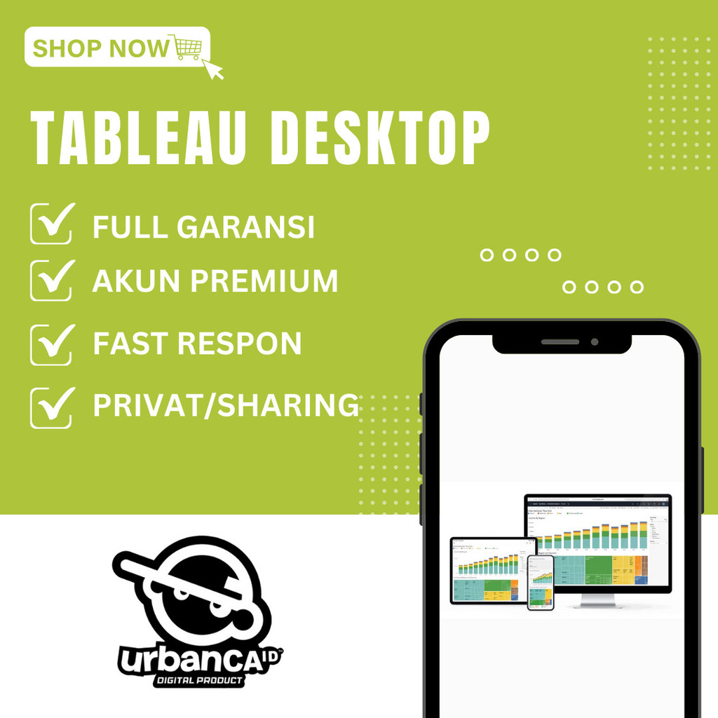 Jual Tableau Desktop Original Key Professional Full 1 Tahun | Shopee Indonesia
