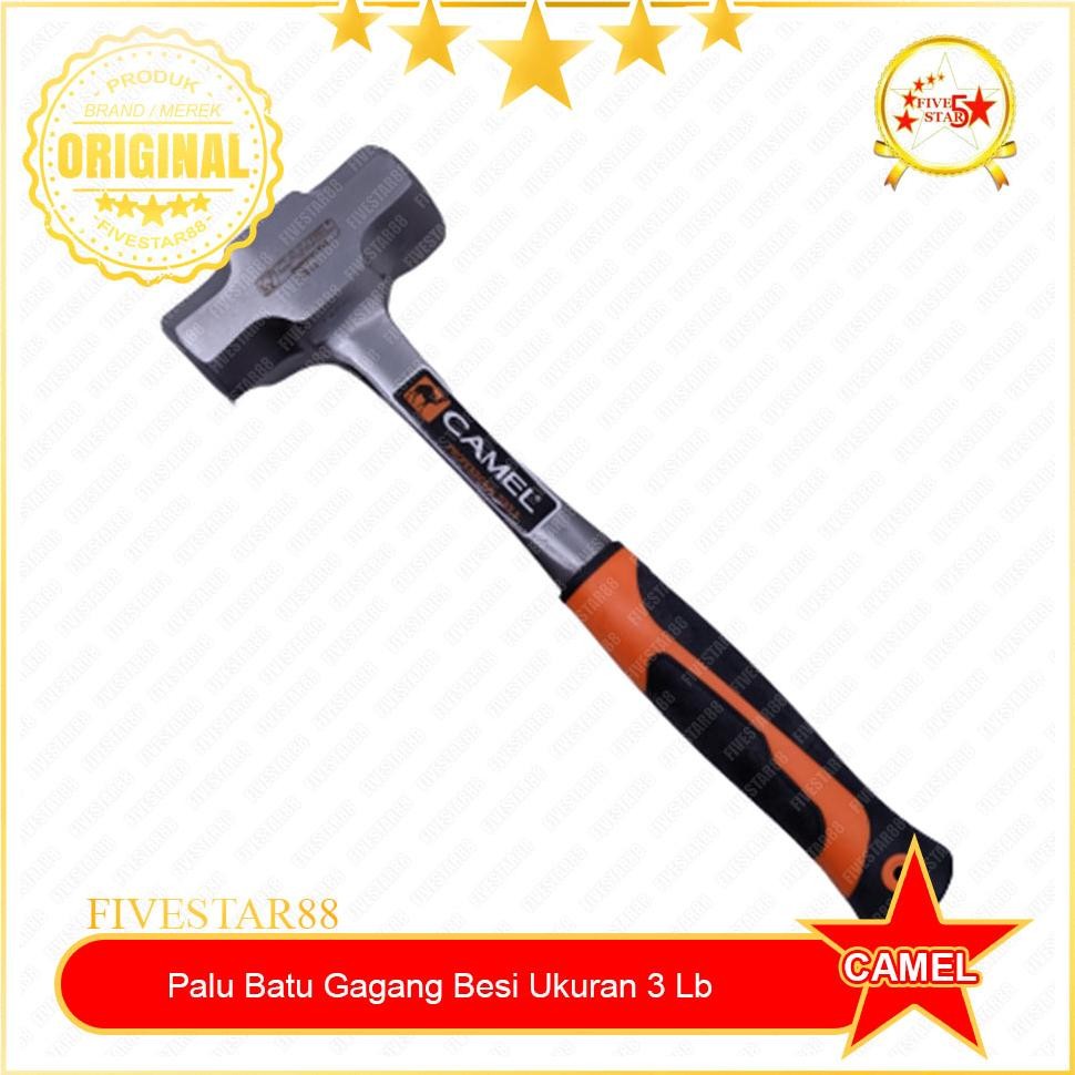Jual Palu Beton Camel Palu Batu Besi 3LB Palu Gagang Besi 3 LB Bodem ...