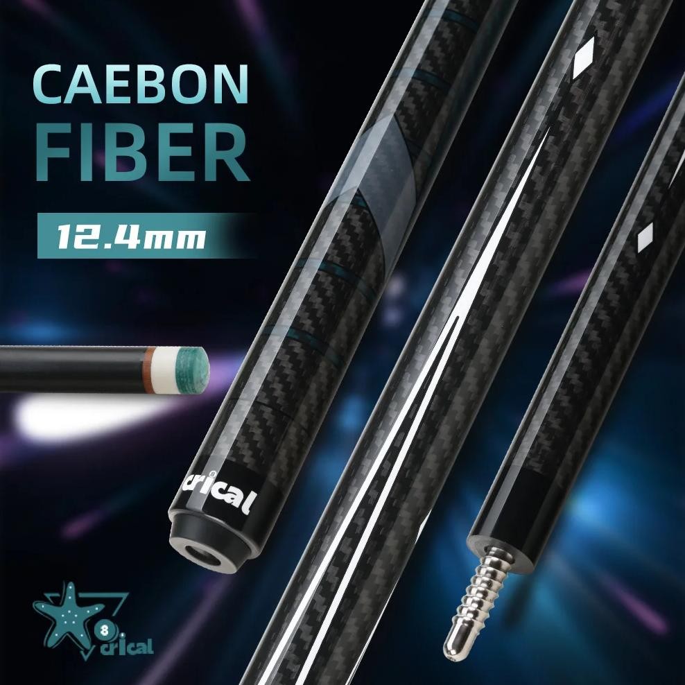 Jual crical cl-01 carbon fiber pool cue stick black technology low ...
