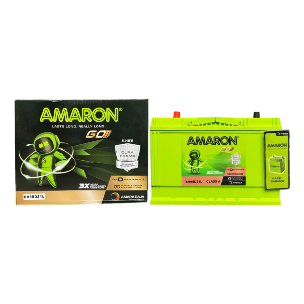 Jual Amaron GO Aki Kering Mobil Toyota Fortuner Diesel 95D31L / NX120-7L - 12V / 75Ah | Shopee ...