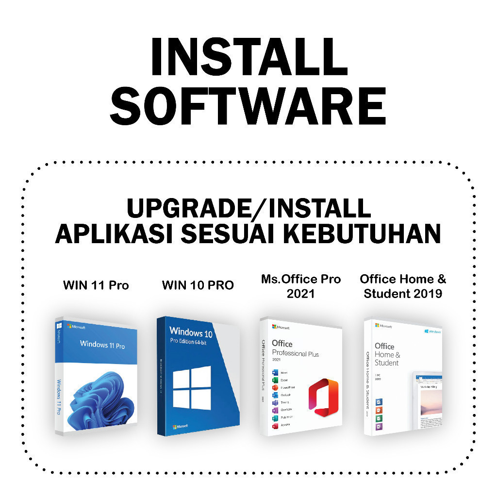 Jual SOFTWARE (WIN11 PRO, WIN10 PRO, MS.OFFICE PRO 2021 dan OHS2019 ...