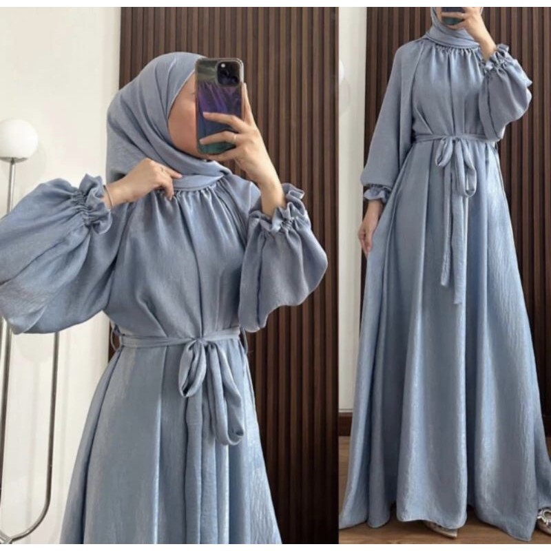 Jual Import Dress Syari Dres Muslimah Kekinian Murah Gamis Wanita Gamis ...