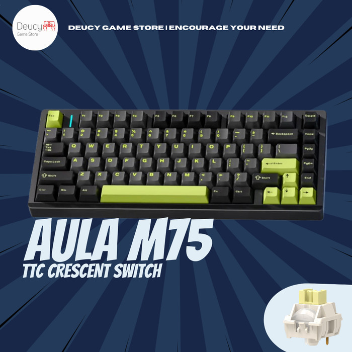 Jual (8000 mAh) AULA M75 Alumunium Wireless Triple Connection Gasket ...