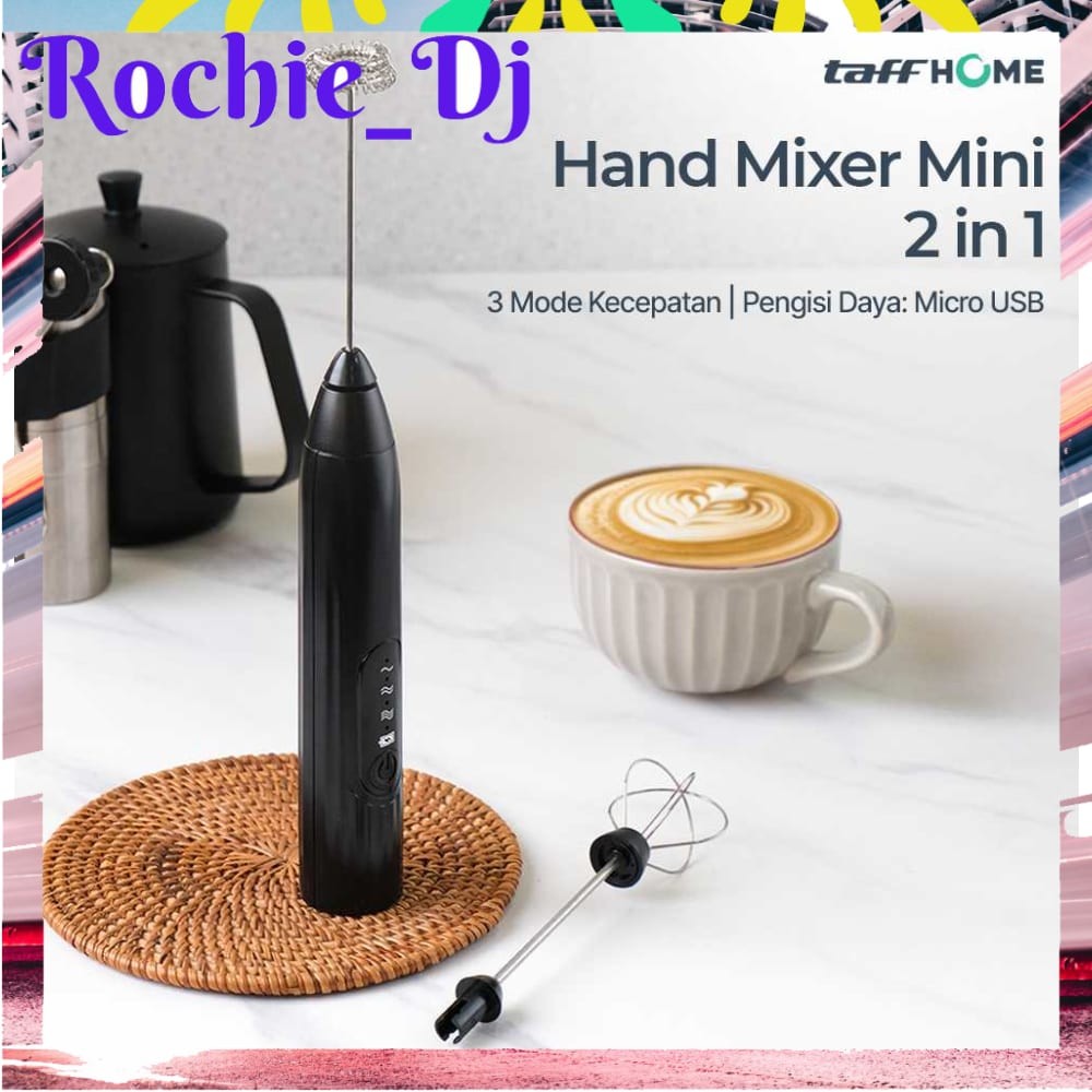 Jual HAND MIXER MINI 2IN1 PENGOCOK TELUR MILK FROTHER USB CHARGE - HMW1 ...