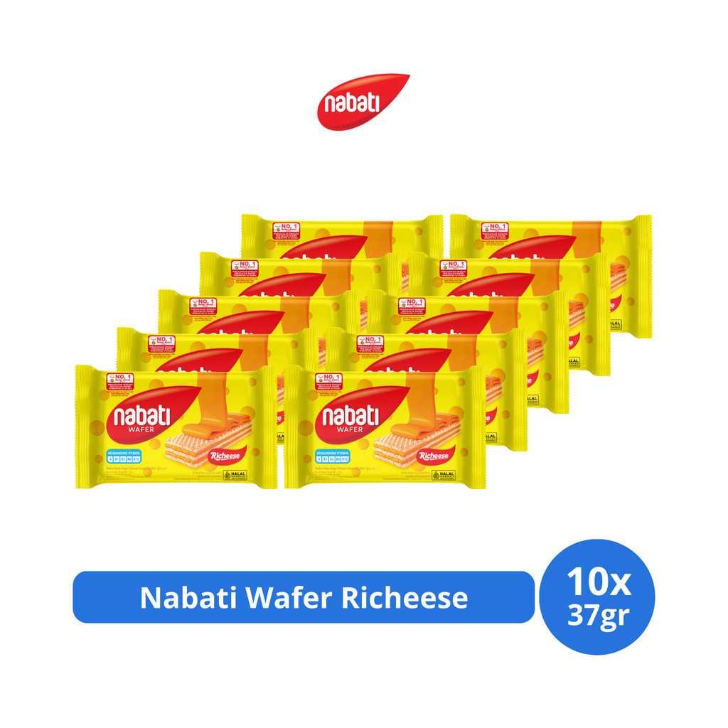 Jual Nabati Wafer Richeese 37gr x 10 pcs | Shopee Indonesia