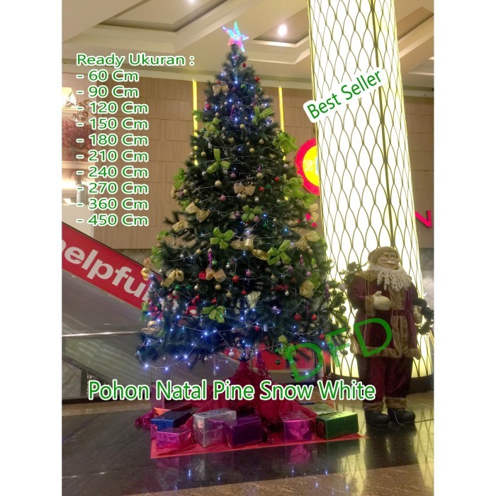 Jual Open DS] Pohon Natal Tinggi 1,2 Meter Pine Snow White ( P-005 ...