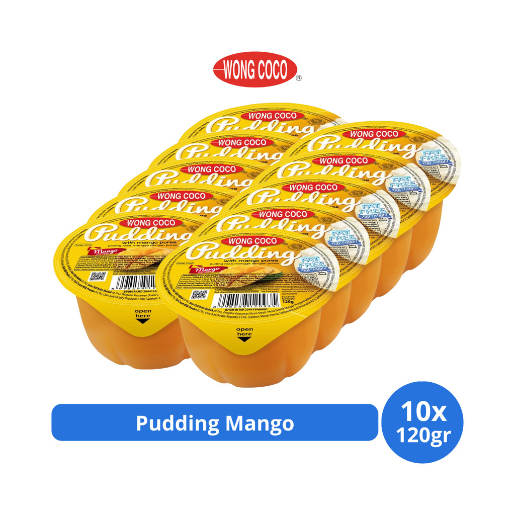 Jual Wong Coco Pudding Mango 120gr x 10 pcs | Shopee Indonesia