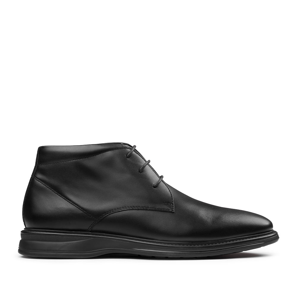 Jual Prabu - Sepatu Kulit Chukka Boots Pria Firman Black - Hitam ...