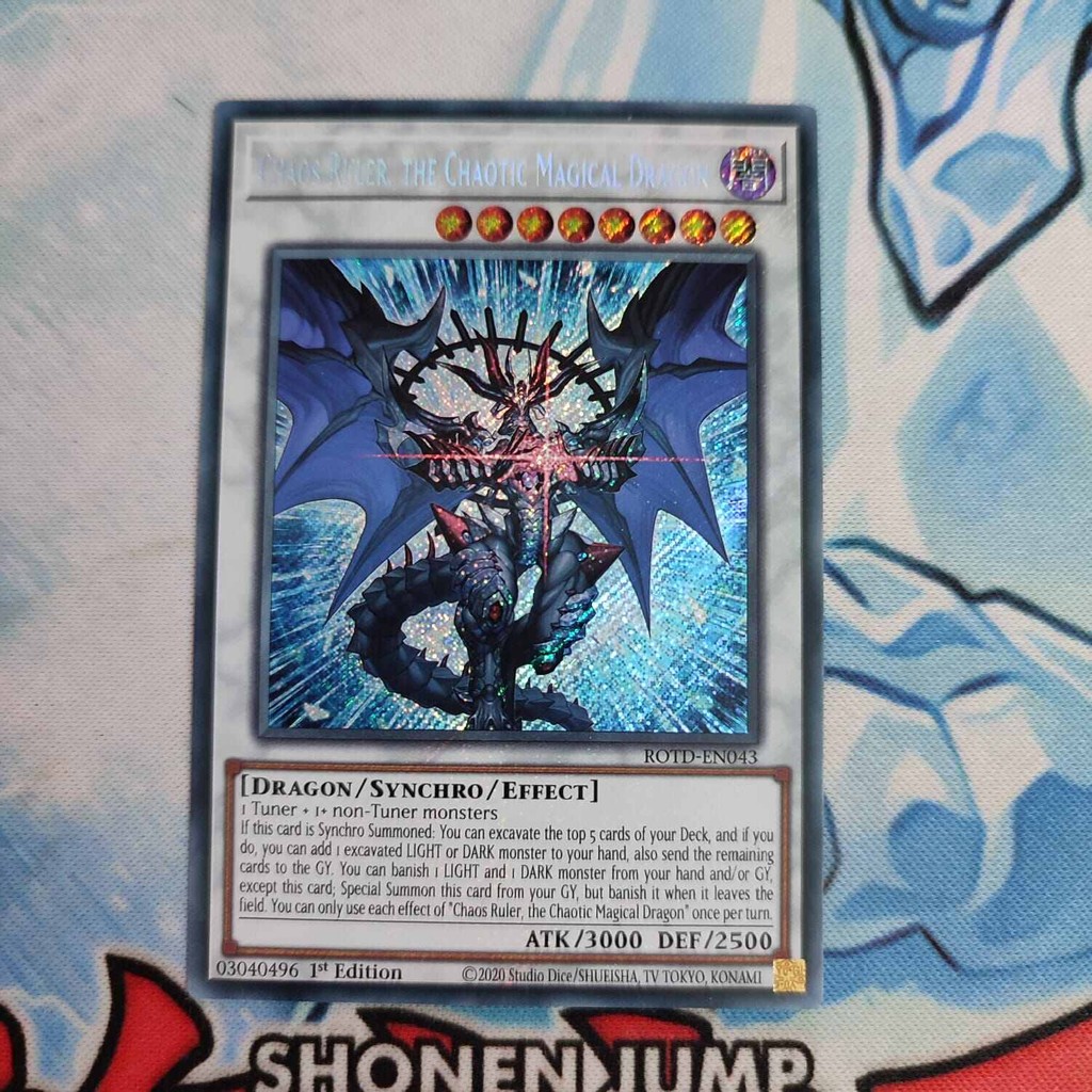 Jual yugioh chaos ruler the chaotic magical dragon ROTD secret rare ...