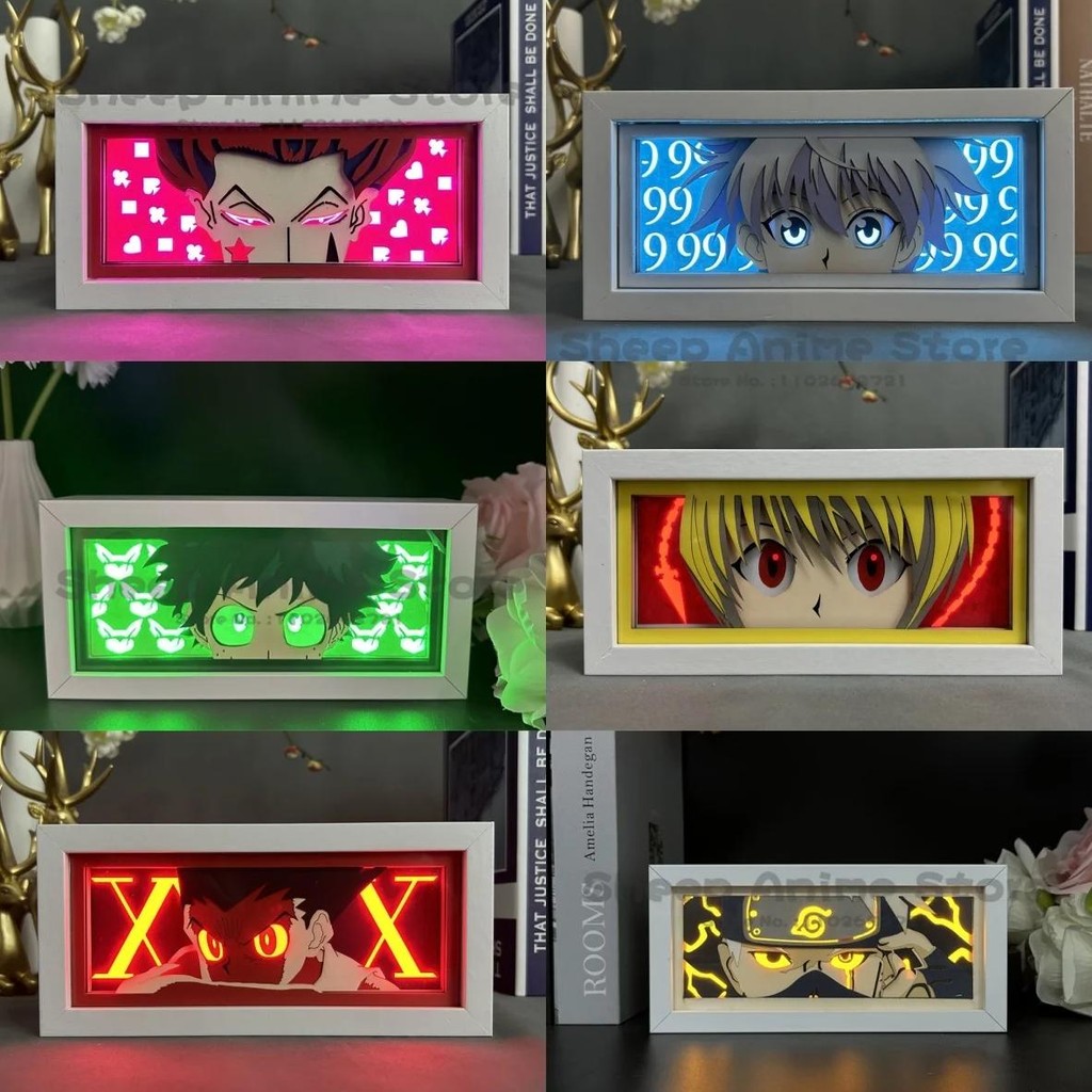Jual killua zoldyck and illumi zoldyck 3d anime led light box uchiha ...