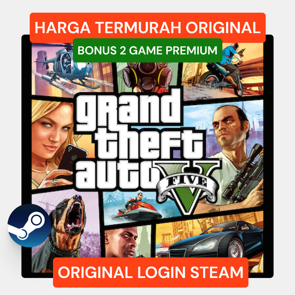 Jual GTA V GRAND THEFT AUTO V GAME PC LAPTOP ORIGINAL STIM | Shopee Indonesia
